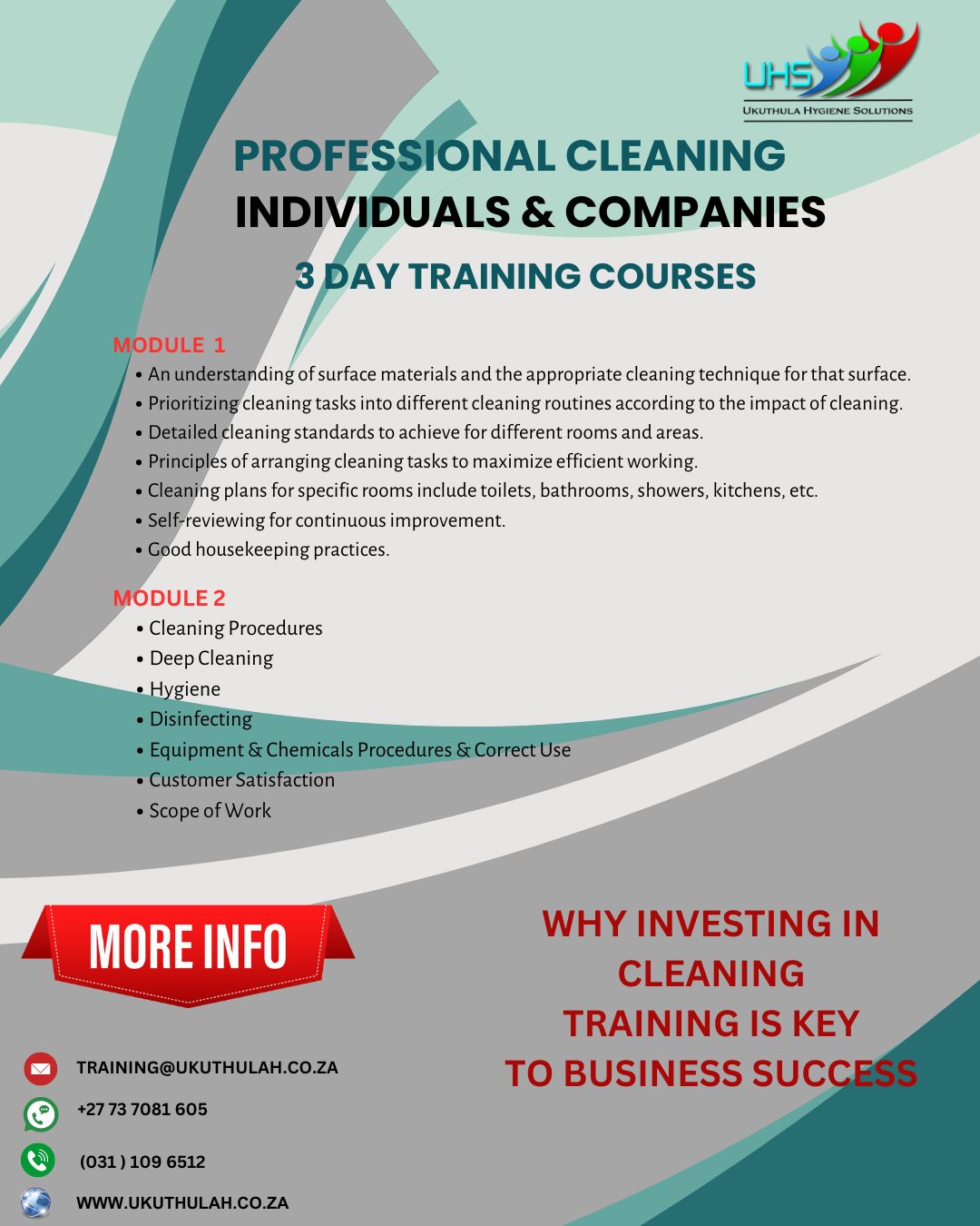 Ukuthula Hygiene Solutions (PTY)Ltd Education and Training in ...